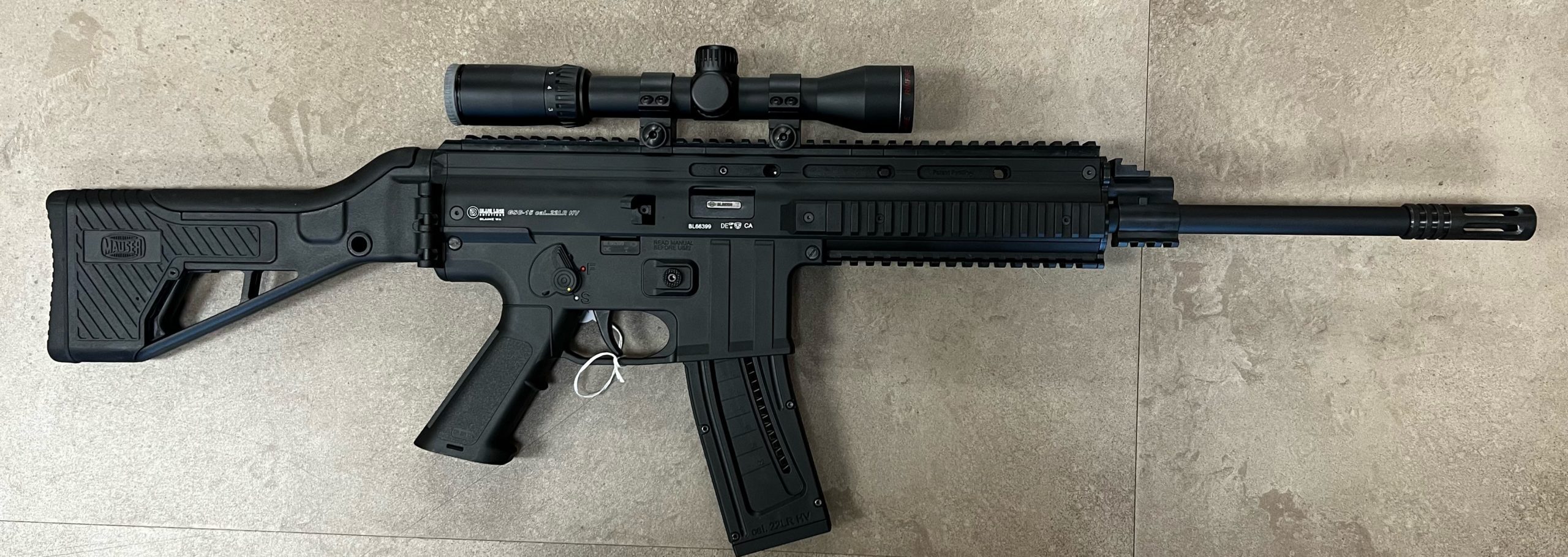 Just in- Pre-owned Blue Line Solutions Mauser M-15 22LR. Price is $300. ...