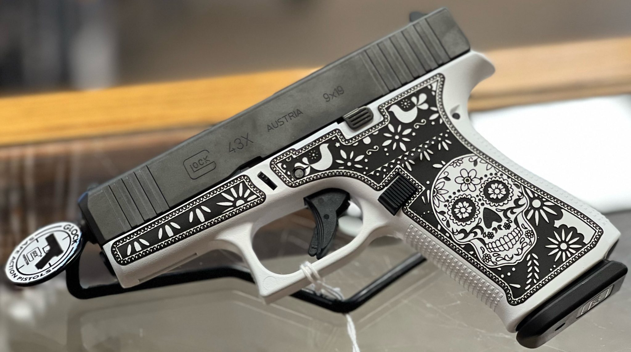 NEW GLOCK G43X SUGAR SKULL 9MM. PRICE IS $649.99. | Schuylkill Gun Works