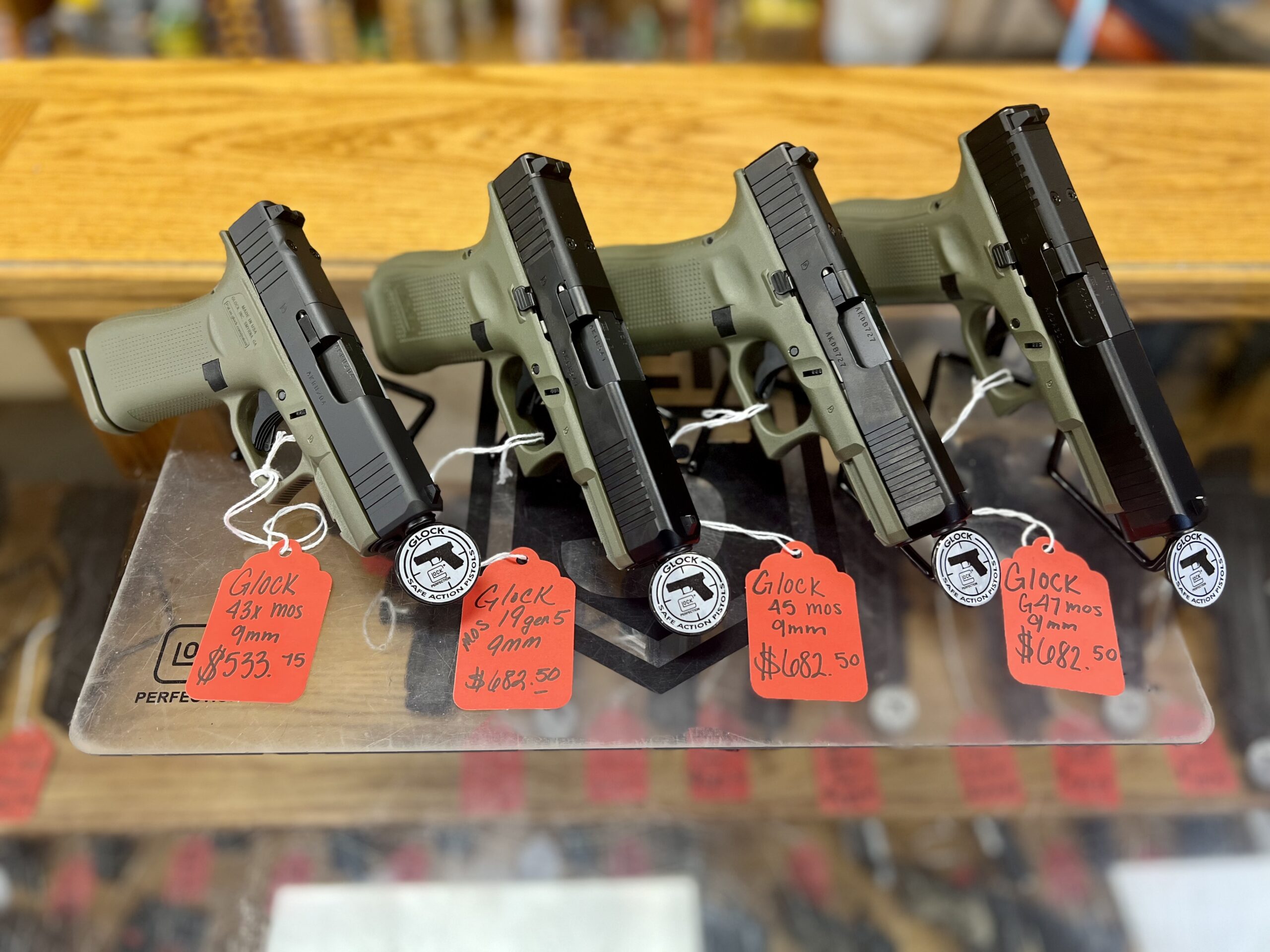Green Glock's! G43X, G19, G45, & G47. | Schuylkill Gun Works